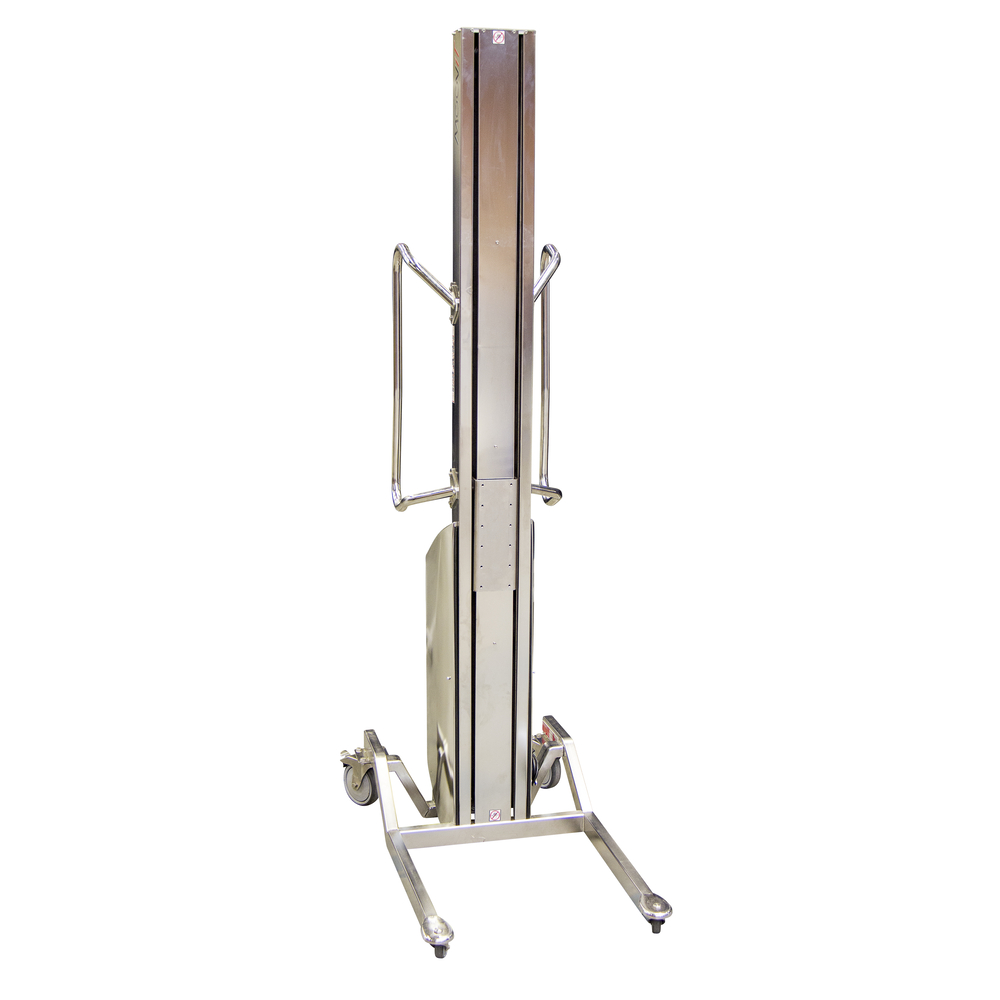 Gerbeur monomât inox 80 kg course de levée max 1200 mm FI...