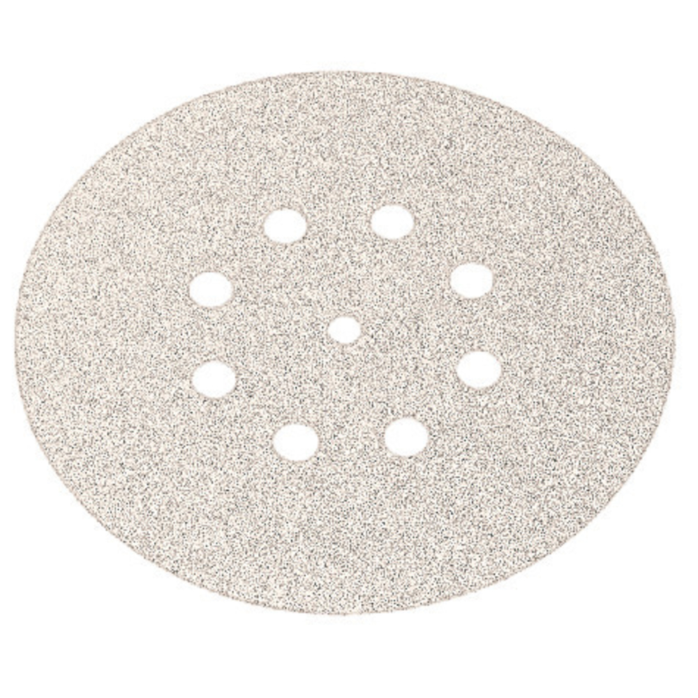 Feuille abrasive perforée Ø150mm avec velcro - Grain 80