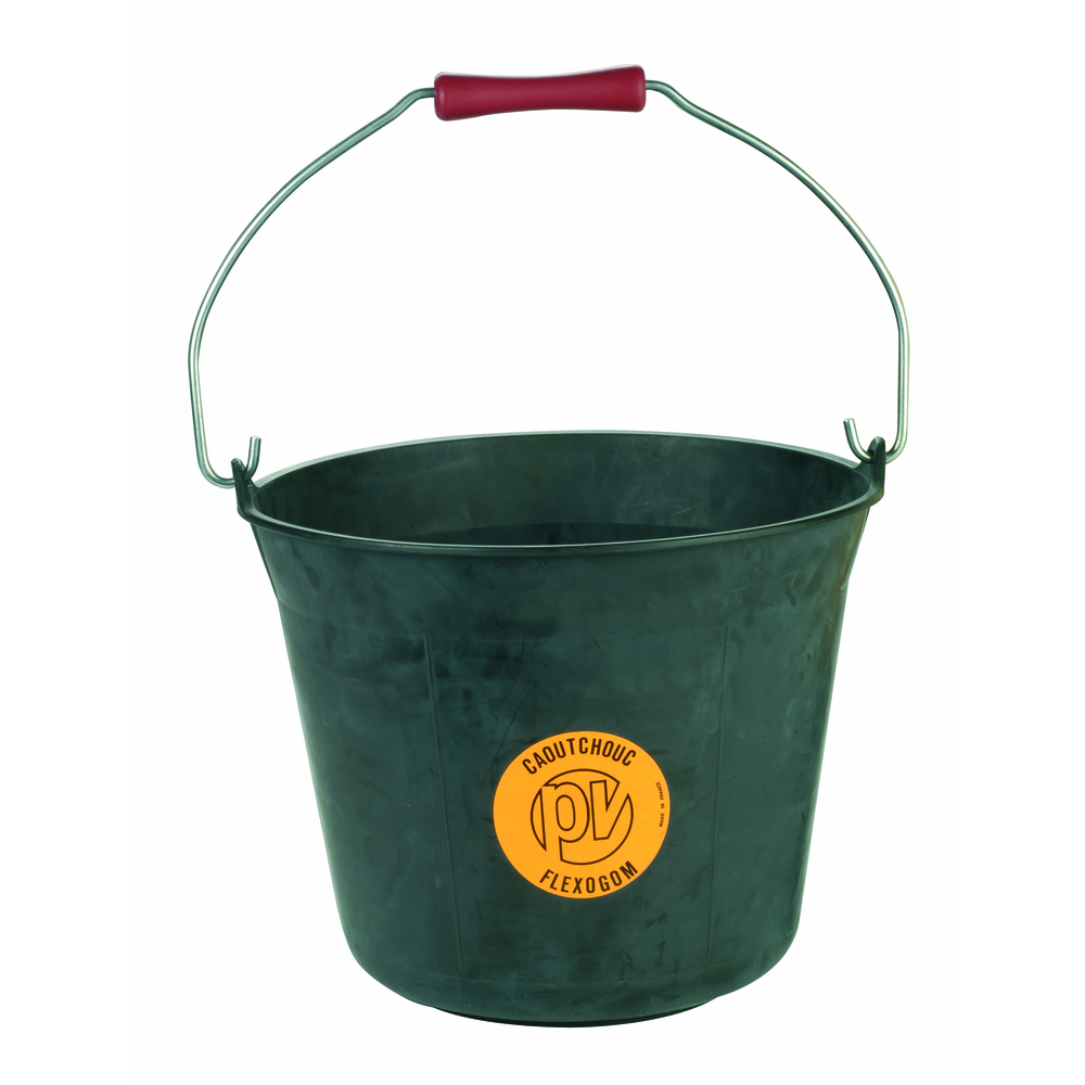 Seau caoutchouc Flexogom poignée plastique cont 11 l VINMER...