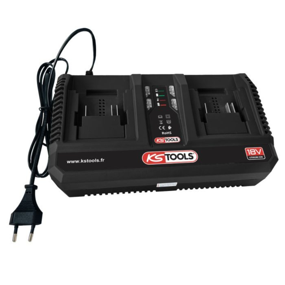Double chargeur rapide 18V 8A pour batteries 515.4702F et 51...