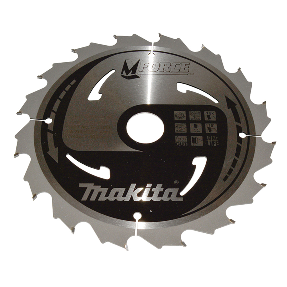 Lame de scie circulaire M-Force TCT 210 x 30 mm 16 dents MAK...
