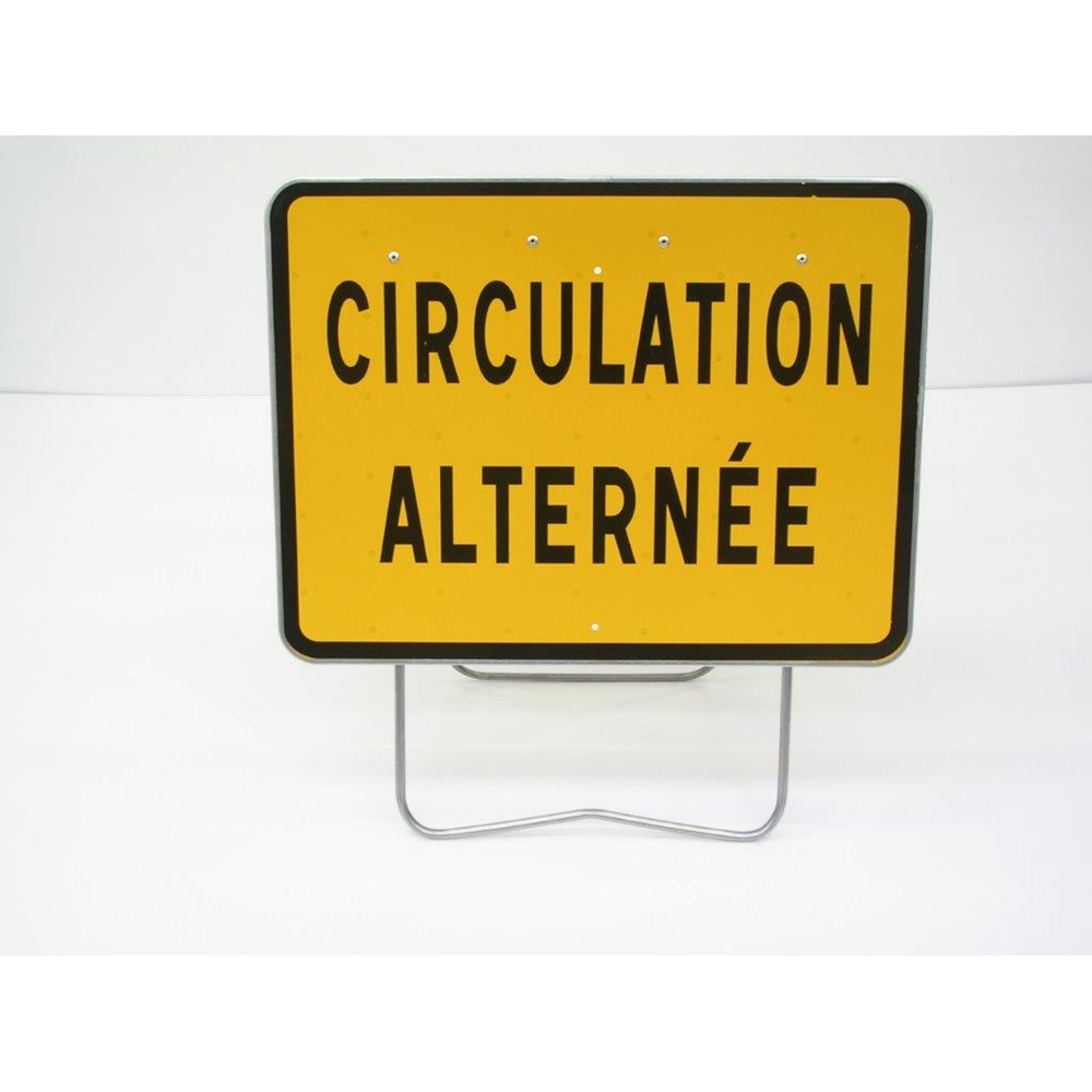 PANNEAU DE SIGNALISATION KC1 CIRCULATION ALTERNEE 800X600 T1...
