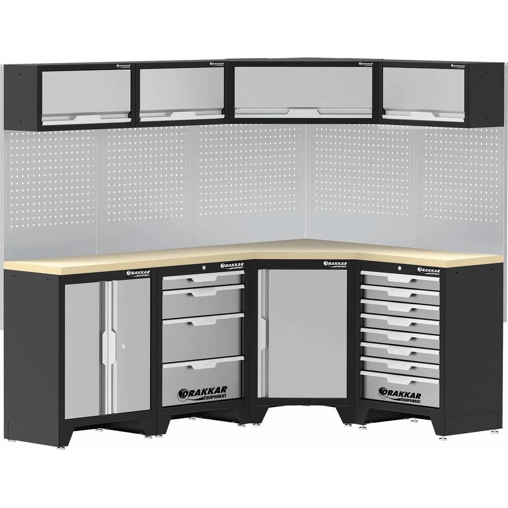 Mobilier d'atelier 4 éléments angle hêtre DRAKKAR - 72585