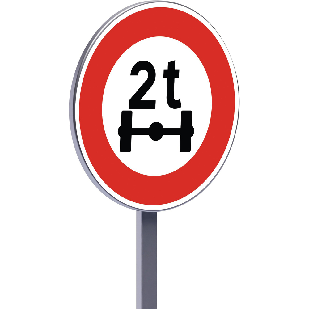 Panneau permanent B13a 450 c2 interdit aux véhicules pesant...