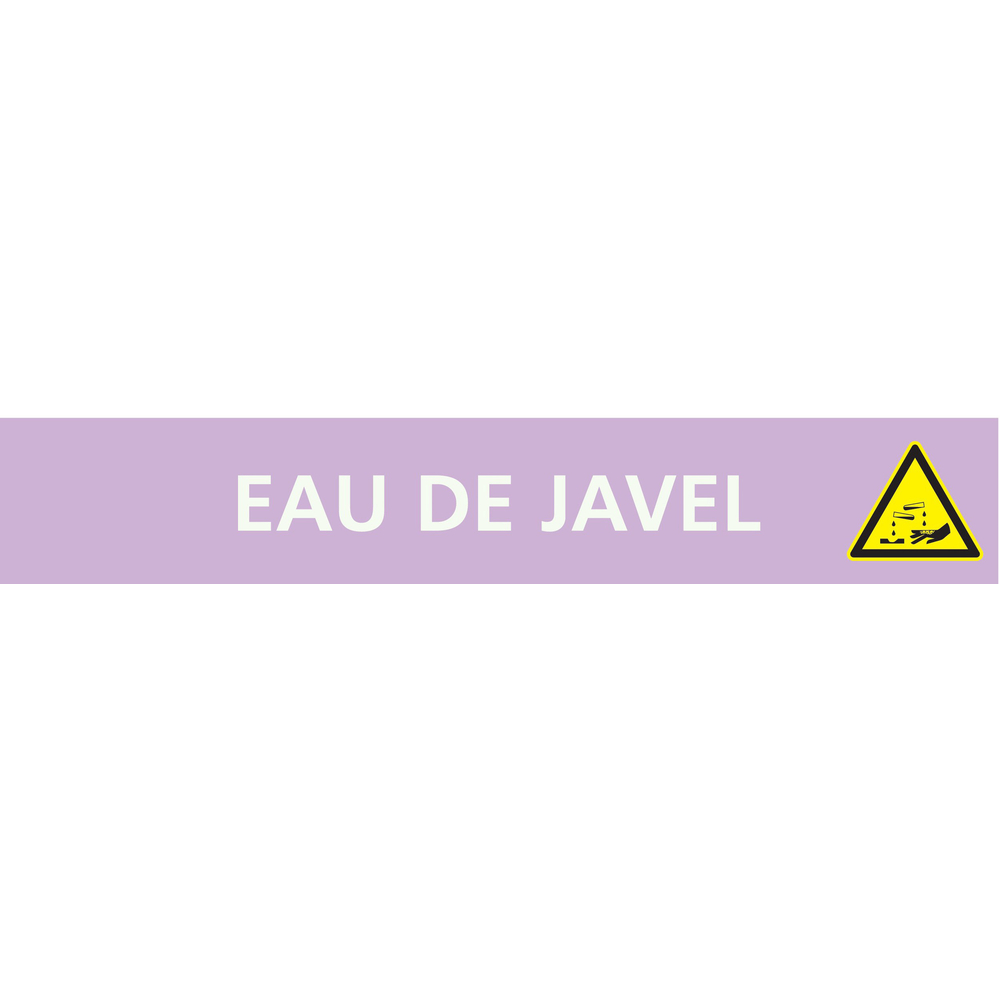 Signalétique de marquage ACIDES 156X26 Eau de javel 156x26m...