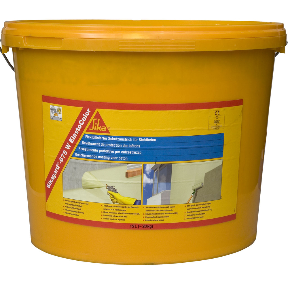 Seau de 15L SIKAGARD-675W ELASTOCOLOR RAL5015 bleu clair/cie...