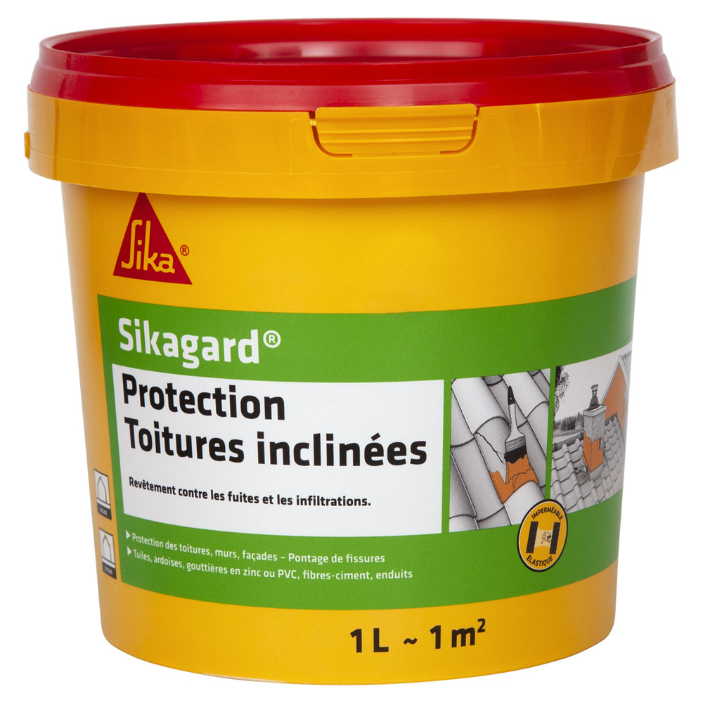 SIKAGARD PROTECTION TOITURES INCLINÉES BEIGE - SEAU DE 4 L ...