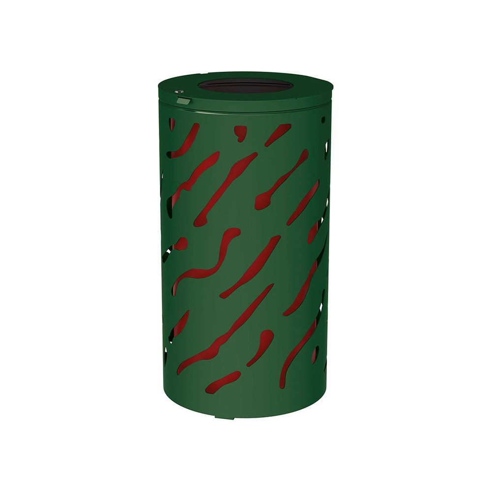 Corbeille Venise 80 ou 120 litres RAL6005 - seau peint sur G...